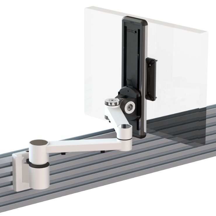 Ergo Ltd | Dual beam monitor arm with ratchet height adjustment and ...