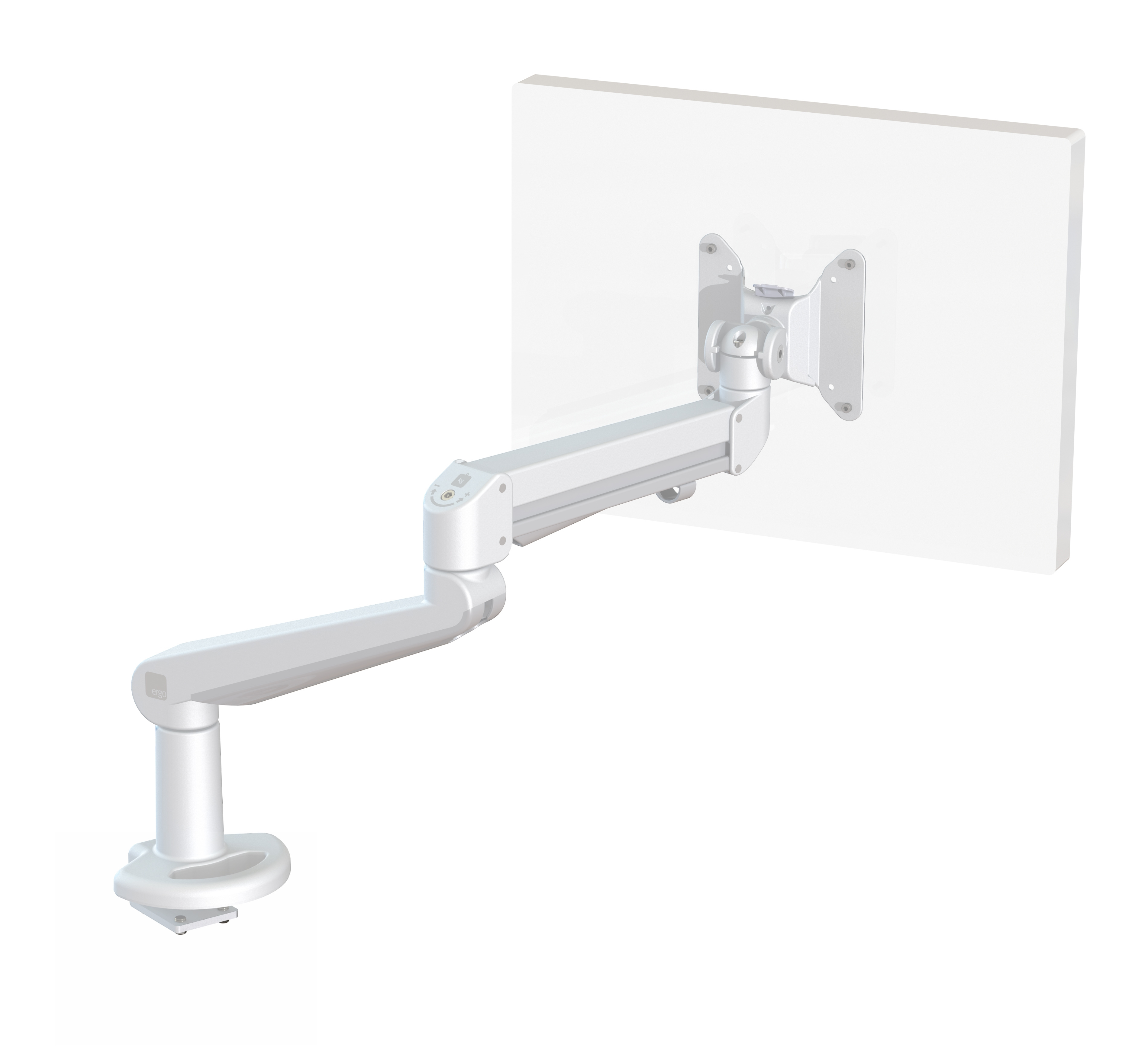 Ergo Ltd | Ascend Gas arm with clamp - white